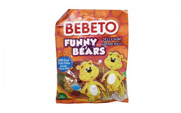 خرید پاستیل ببتو (BEBETO) مدل FUNNY BEARS مقدار 80 گرم - عمده و خرده ...